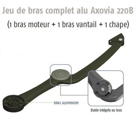 Somfy Axovia 220b jeu de bras alu