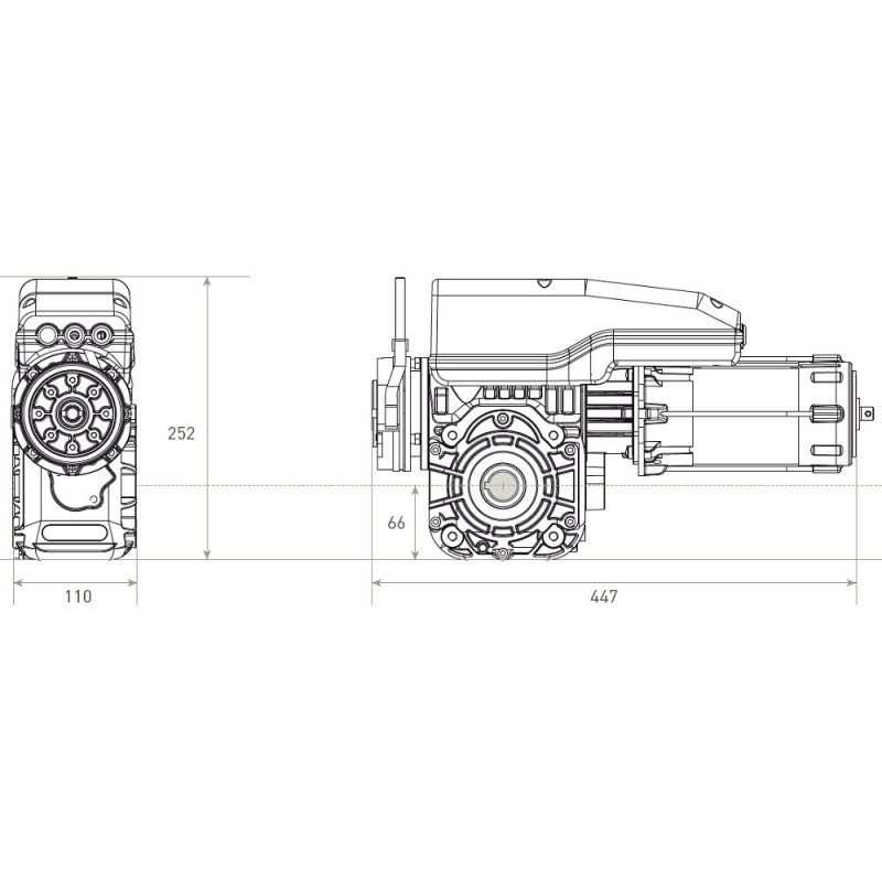 Moteur Gaposa Rapido LP 50 Nm - Portes industrielles - LP50180/TMM