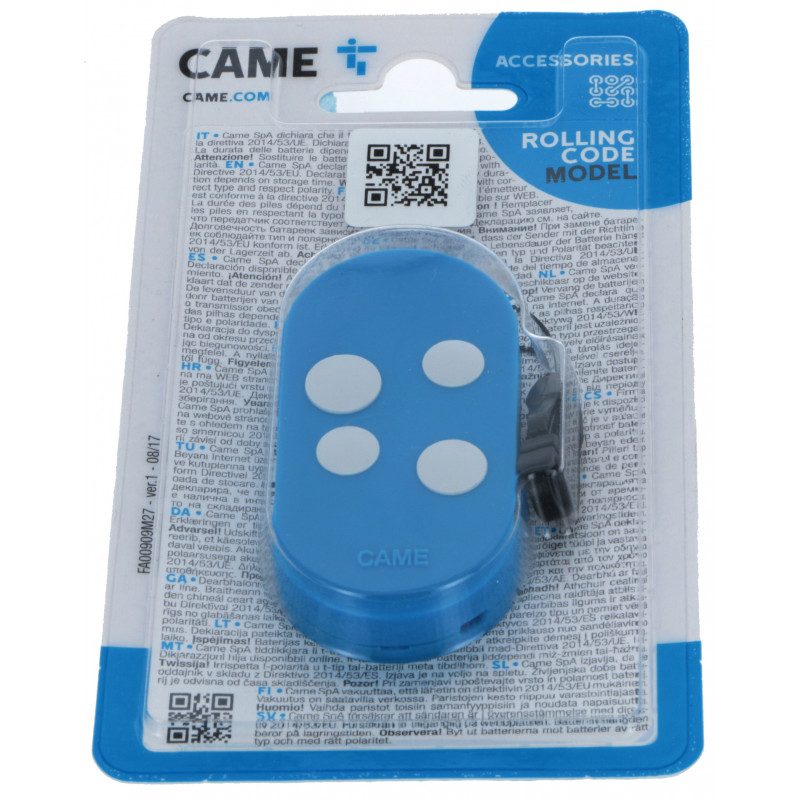 Télécommande Came 4 canaux Rolling Code - Came 806TS-0121