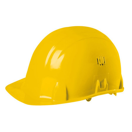 Casque de protection chantier Brennus jaune - EPI Singer - CASJAUNE