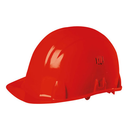 Casque de protection chantier Brennus rouge - EPI Singer - CASROUGE