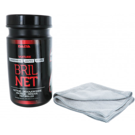 Lingettes nettoyage et lustrage intérieur extérieur Dalta BRILNET