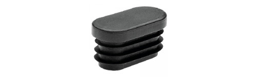 Embout plastique pour tube rectangulaire ovale